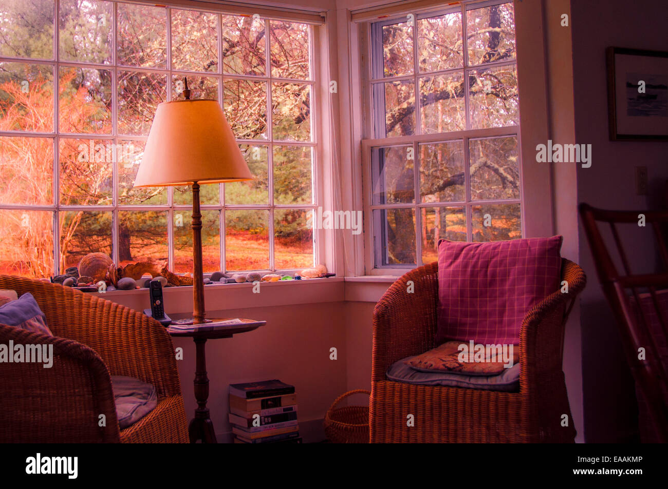 Bay window inside hi-res stock photography and images - Alamy