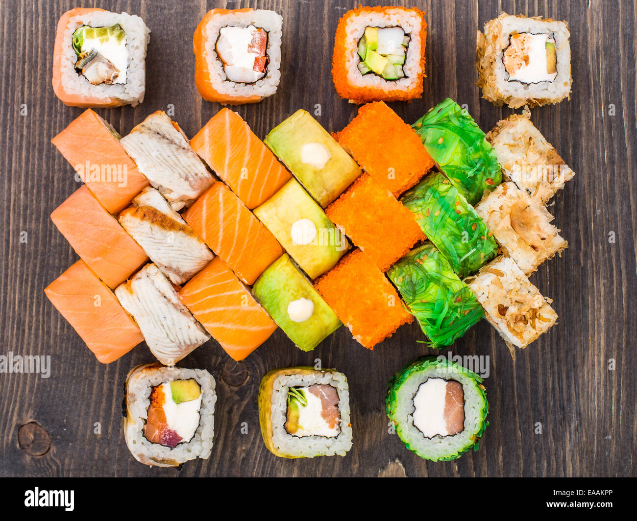 Japanese sushi big set hi-res stock photography and images - Alamy