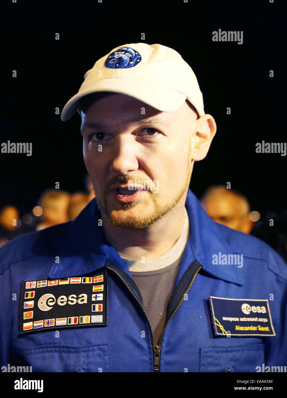 Cologne, Germany. 10th Nov, 2014. The German astronaut Alexander Gerst ...