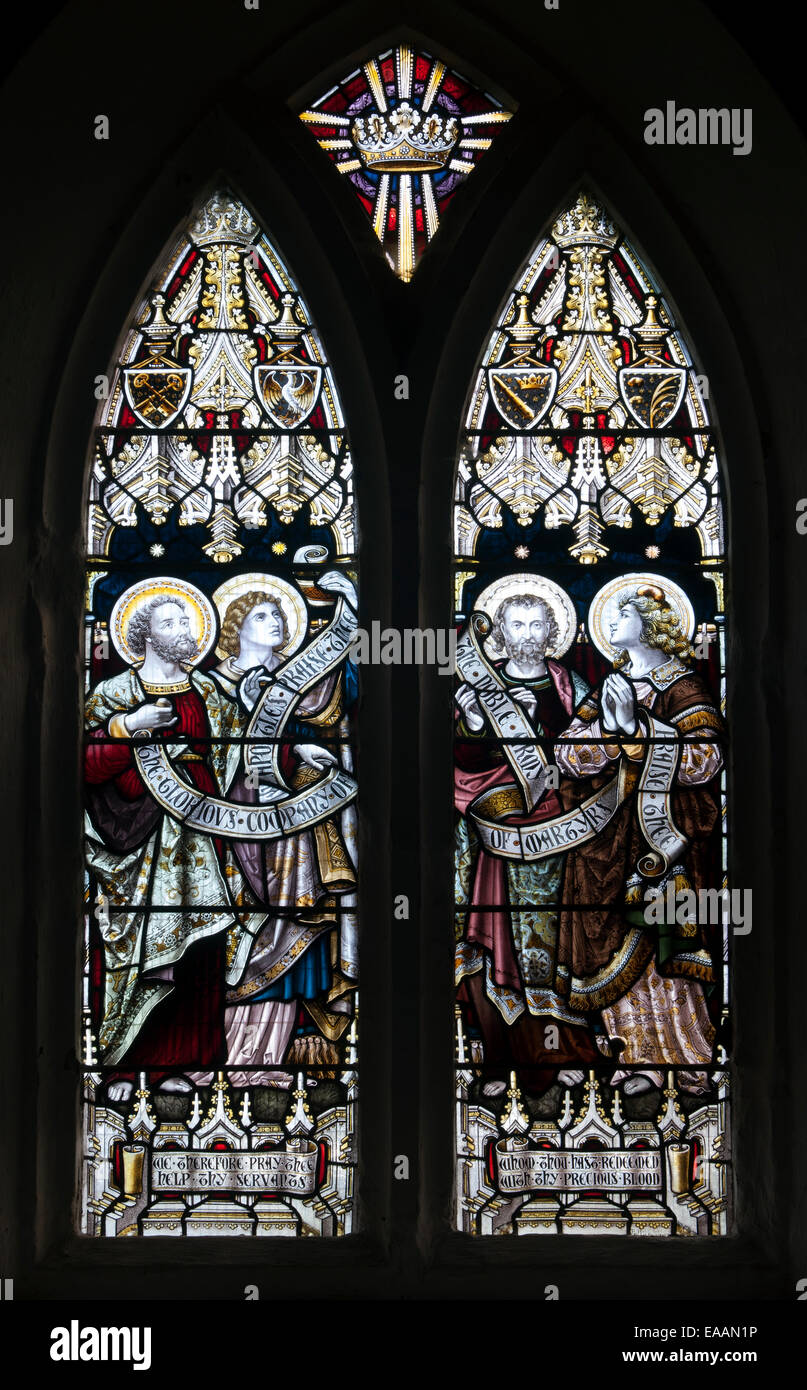 The East Window, St. Margaret`s Church, Hunningham, Warwickshire ...