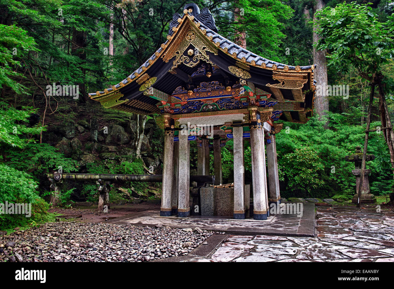 Nikko Toshogu shrine is a famous UNESCO shinto complex built in 17th ...