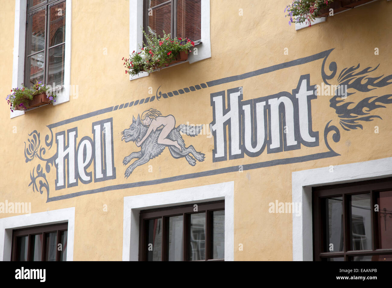 Hell Hunt Bar, Pub and Restaurant, Tallinn, Estonia Stock Photo - Alamy