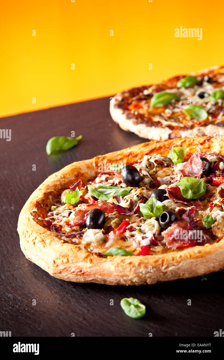 Orange pizza hi-res stock photography and images - Alamy