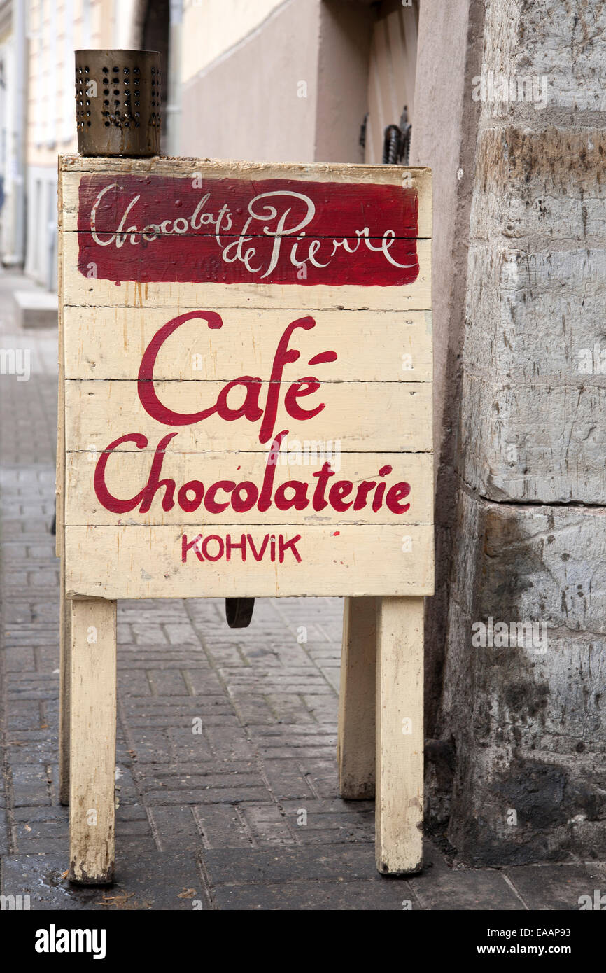 Chocolate de Pierre, Tallinn, Estonia Stock Photo - Alamy