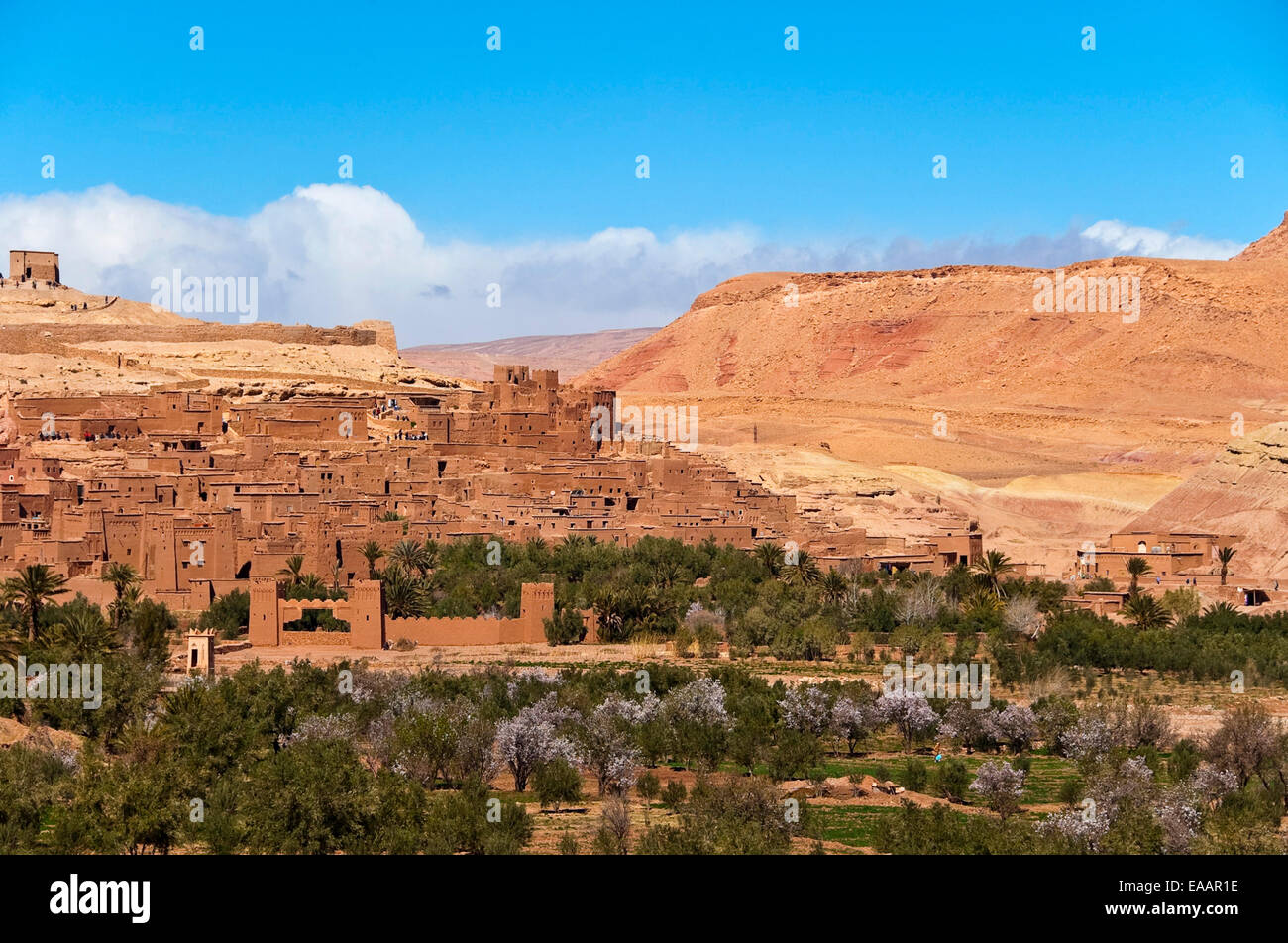 Horizontal view of Ait Benhaddou Stock Photo - Alamy