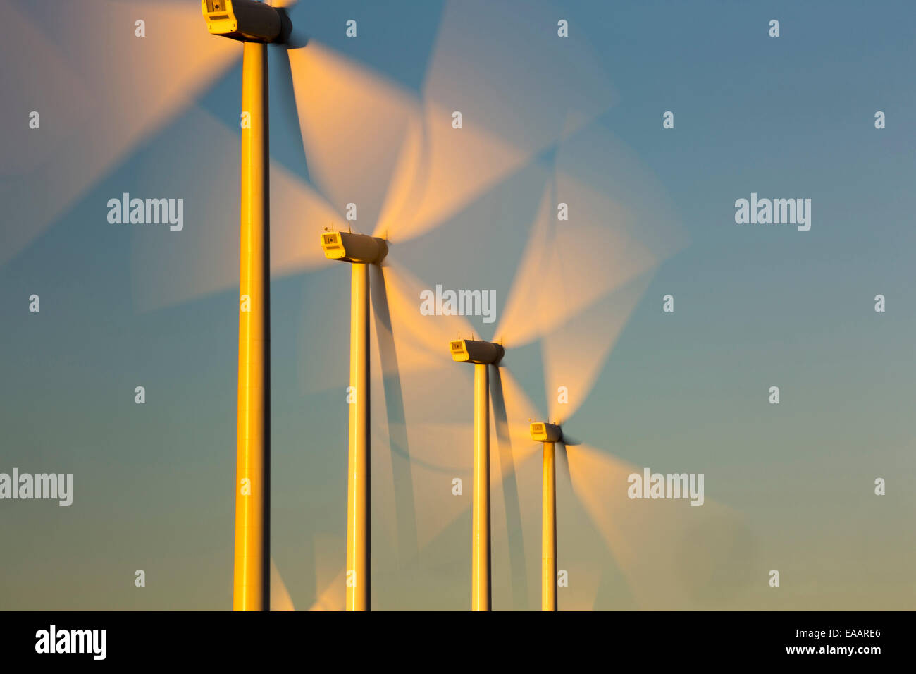 Part of the Tehachapi Pass wind farm, the first large scale wind farm ...