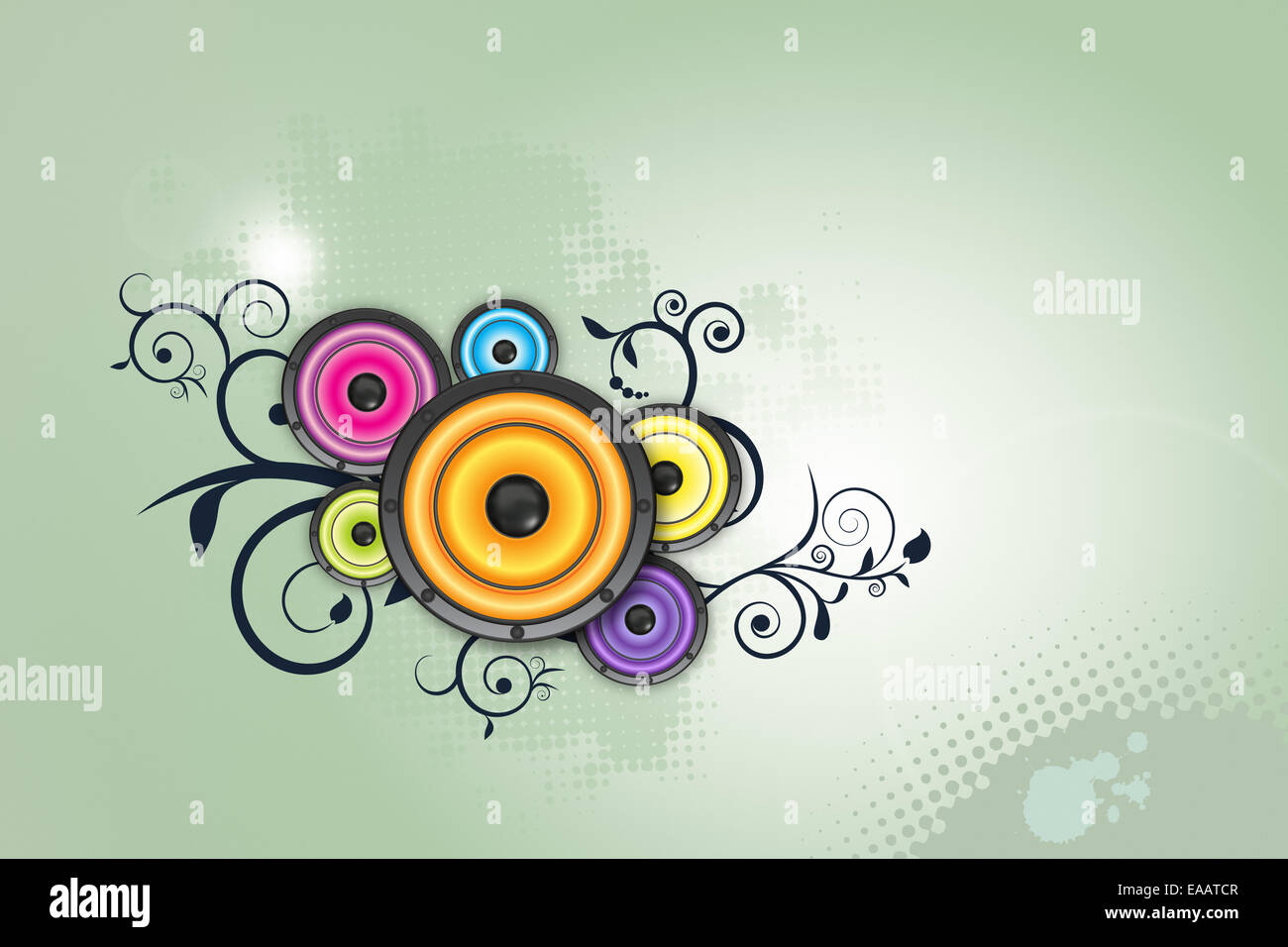 Music theme background Stock Photo - Alamy