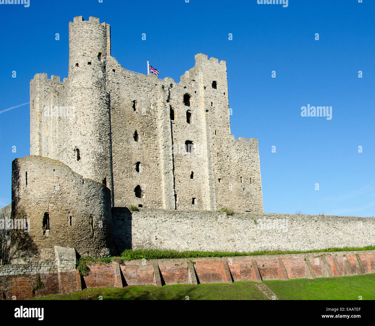 Rochester Castle. The 12th Century keep is one of the best preserved in ...