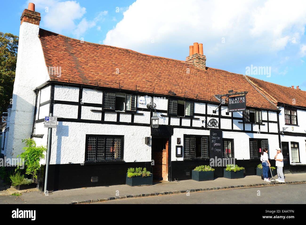 14th century Bel and The Dragon Pub, High Street, Cookham, Berkshire ...