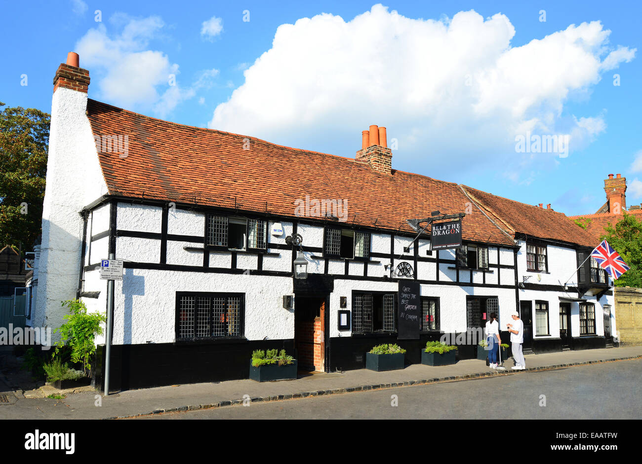 14th century Bel and The Dragon Pub, High Street, Cookham, Berkshire ...