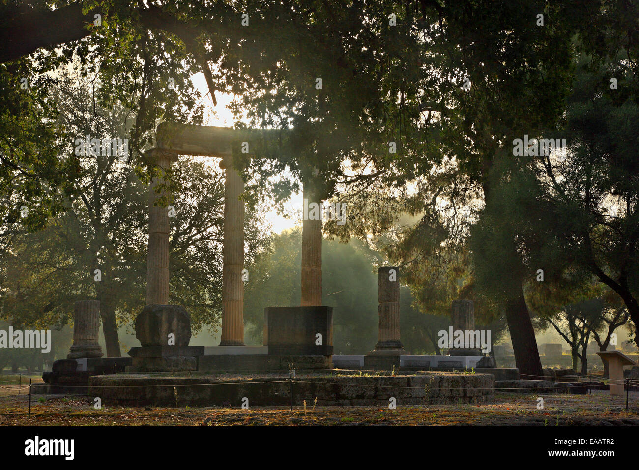 The Philippeion in the Altis of ancient Olympia, birthplace of the ...