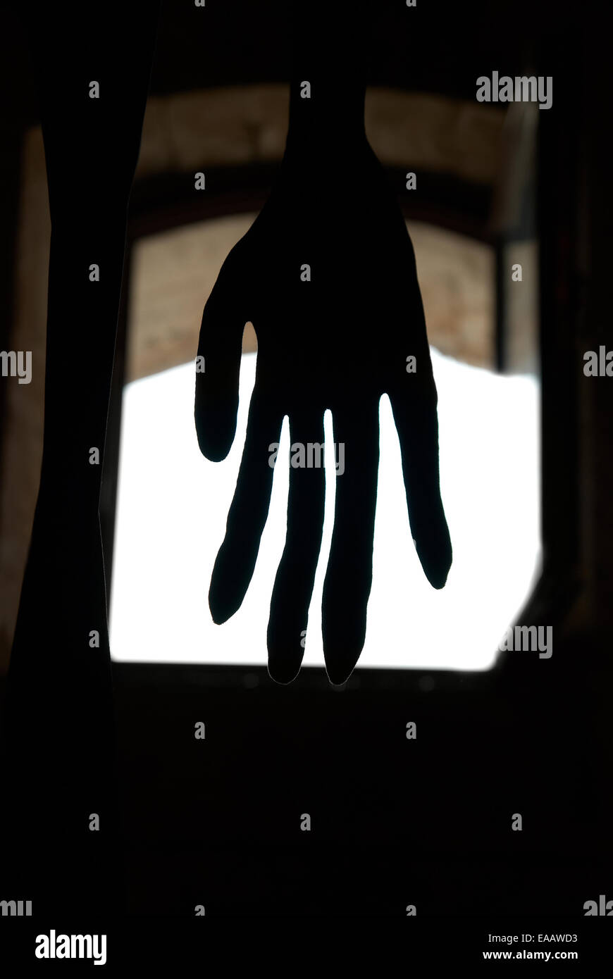Hand isolated palm black hi-res stock photography and images - Alamy