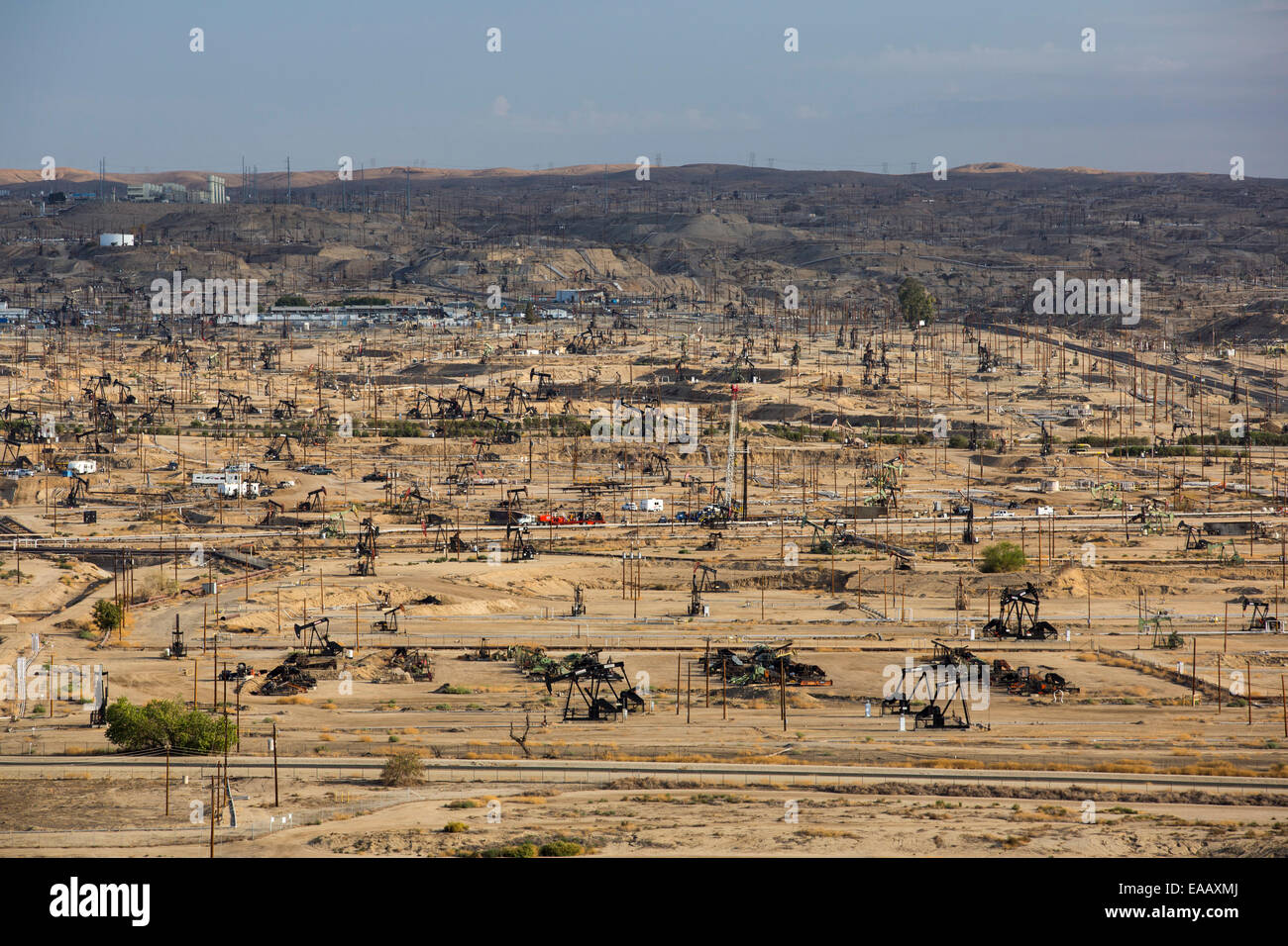 The Kern River oilfield in Oildale, Bakersfield, California, USA ...