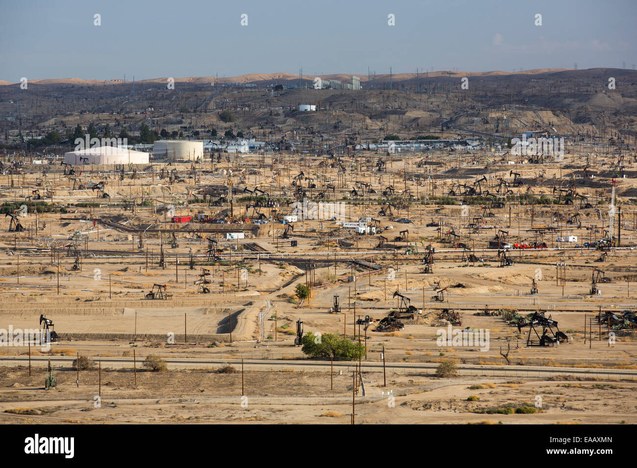 The Kern River oilfield in Oildale, Bakersfield, California, USA ...