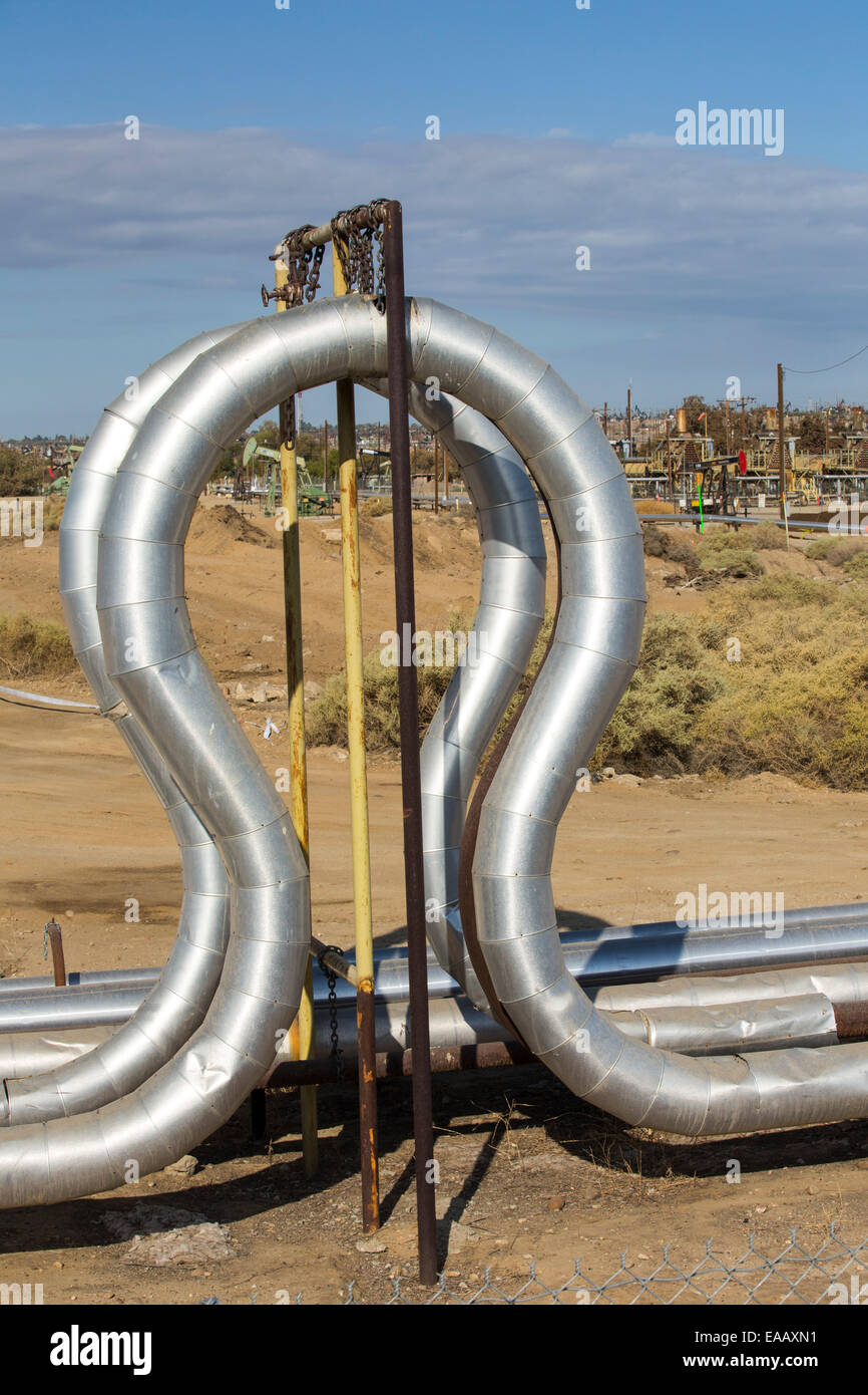 The Kern River oilfield in Oildale, Bakersfield, California, USA ...