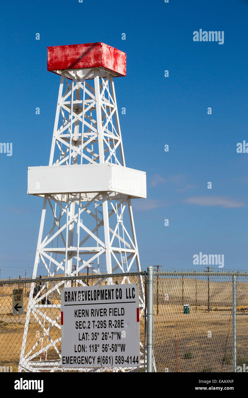 The Kern River oilfield in Oildale, Bakersfield, California, USA ...