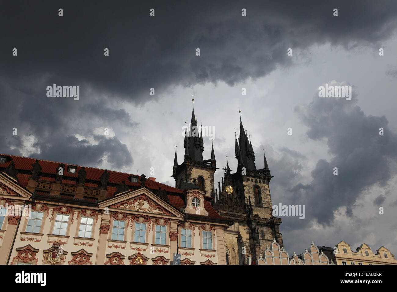 Tyn Church also known as the Church of Our Lady before Tyn at Old Town ...