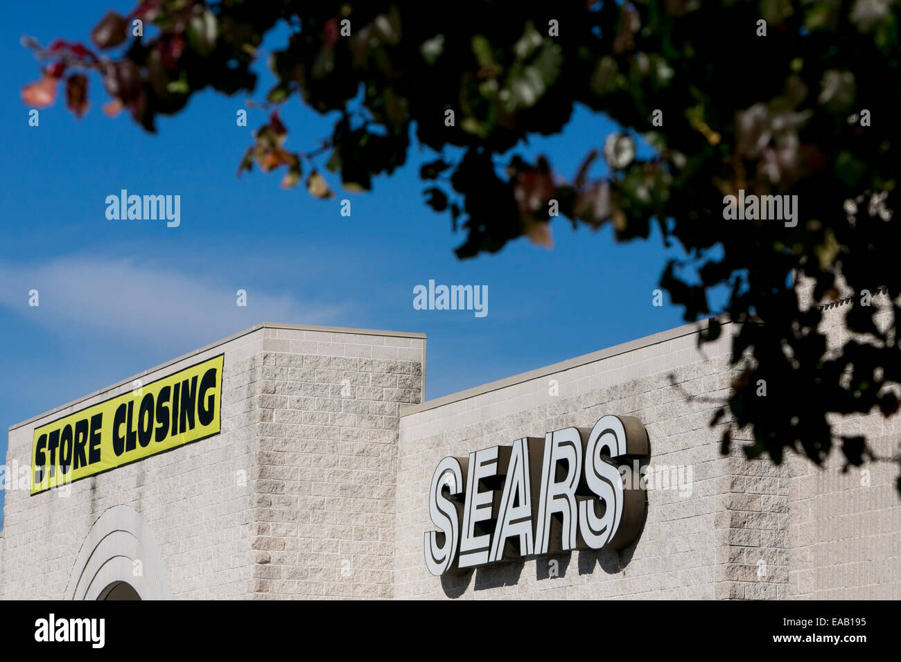 A Sears retail store with a "Store Closing Sale" banner in Chambersburg ...