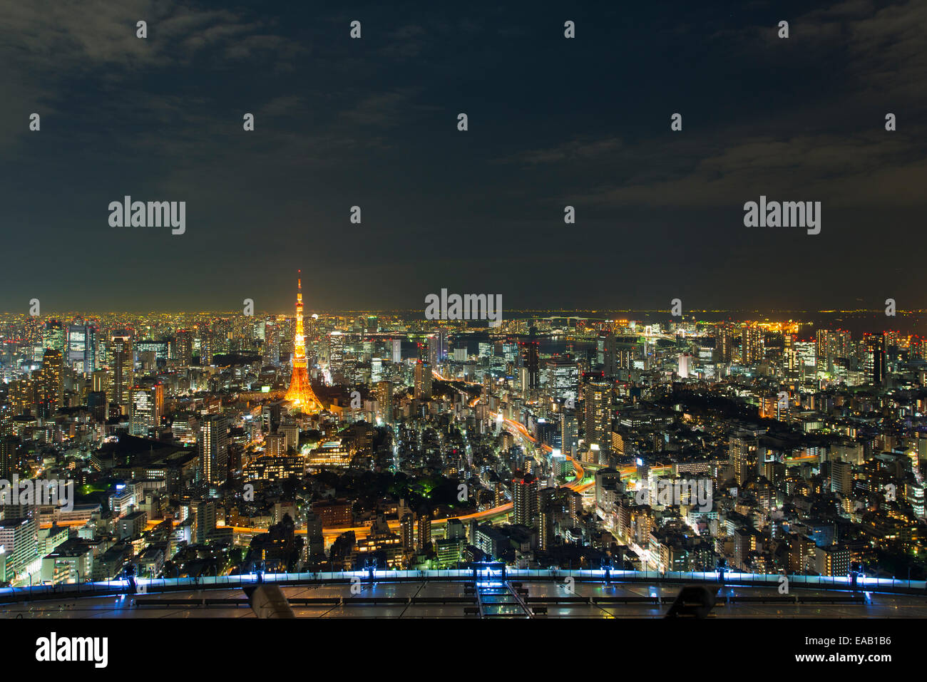 Tokyo Tower Night view Stock Photo - Alamy