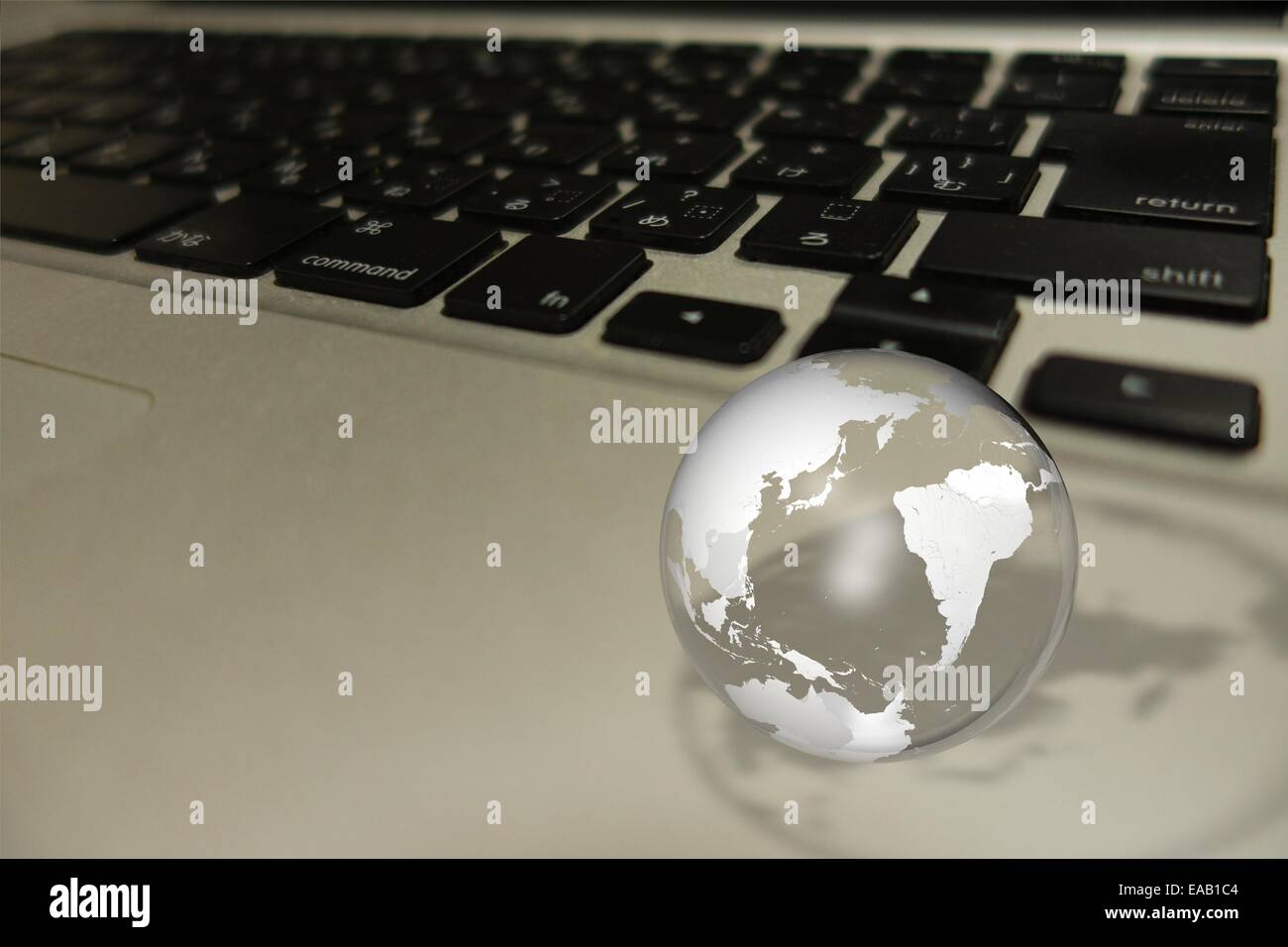 Earth on the PC Stock Photo - Alamy