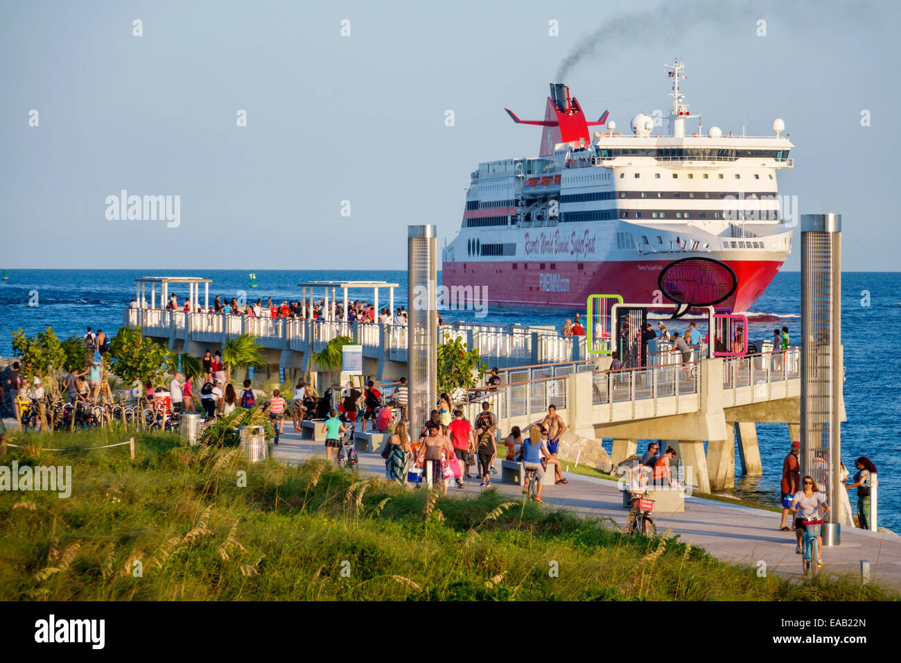 Atlantic ocean water visitors travel traveling tour tourist tourism ...