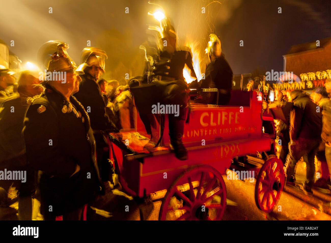Street Procession, Guy Fawkes Night, Lewes, Sussex, England Stock Photo ...