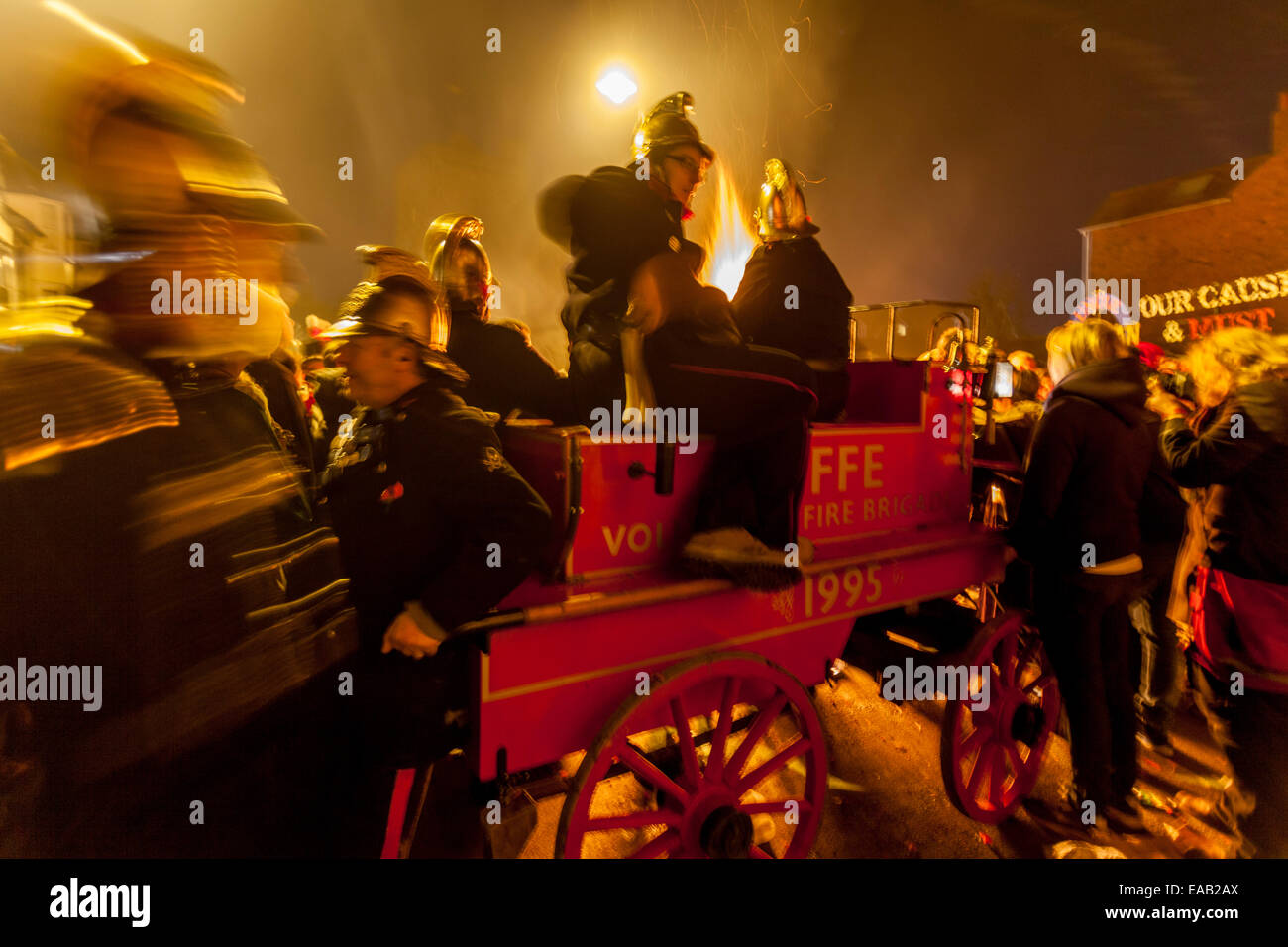 Street Procession, Guy Fawkes Night, Lewes, Sussex, England Stock Photo ...
