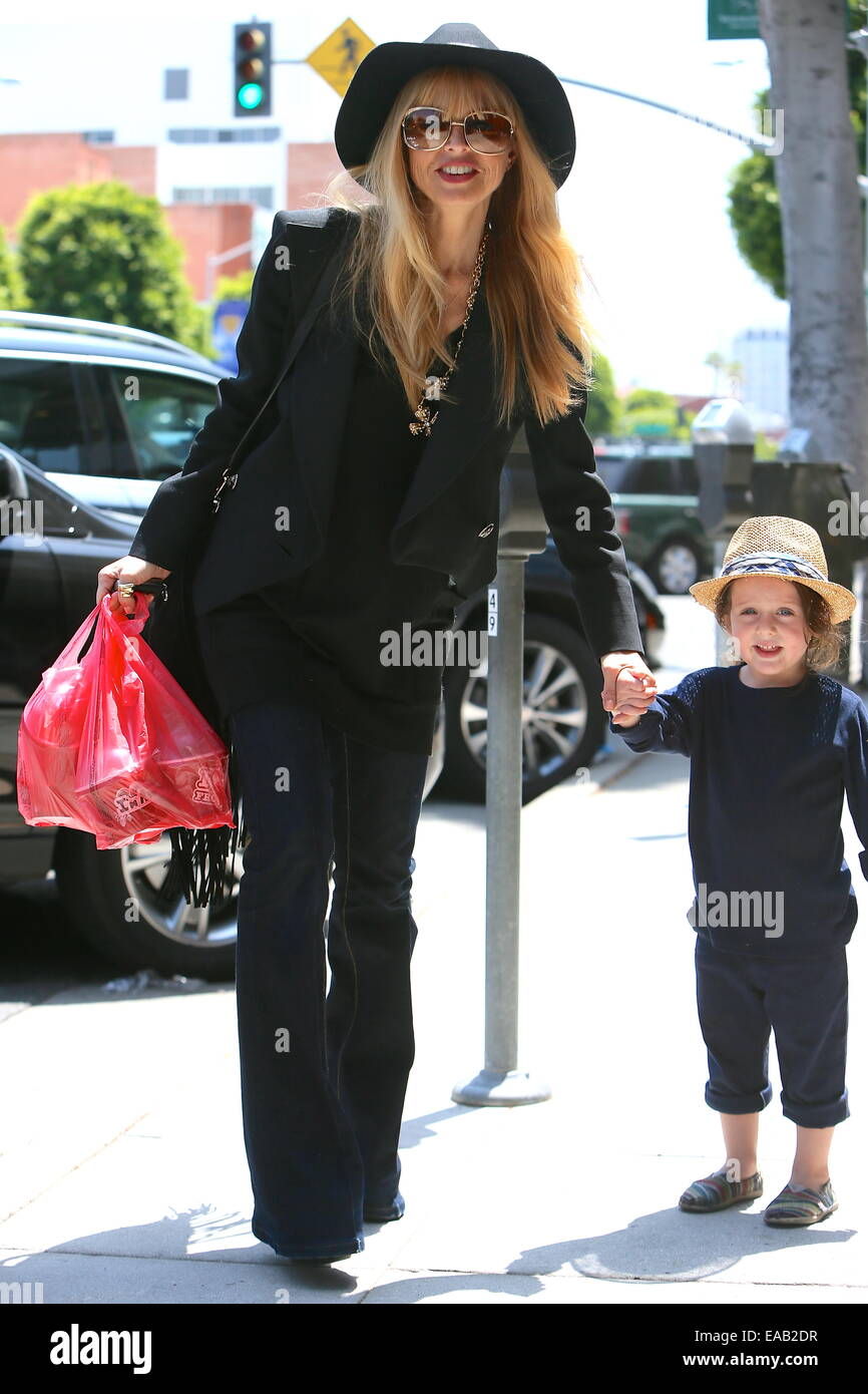 Rachel Zoe and Skyler Berman seen walking back to their car after ...