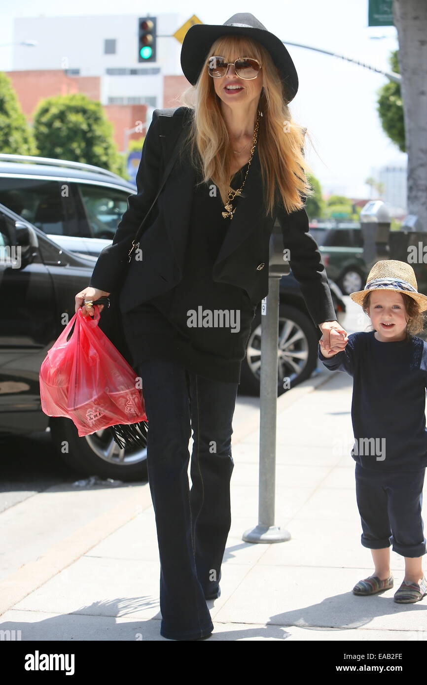 Rachel Zoe and Skyler Berman seen walking back to their car after ...