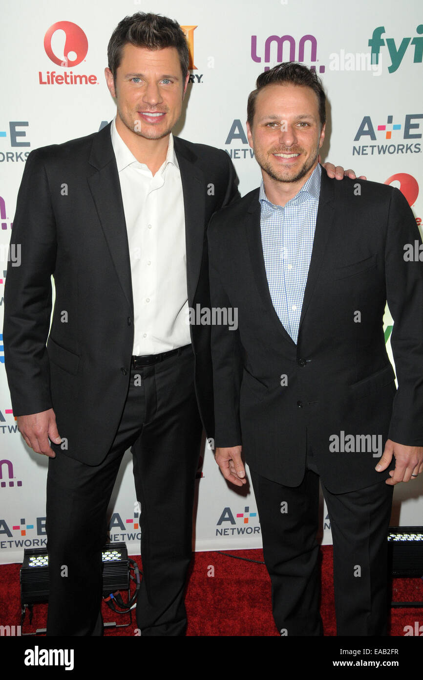 2014 A+E Networks Upfront - Red Carpet Arrivals Featuring: Nick Lachey ...