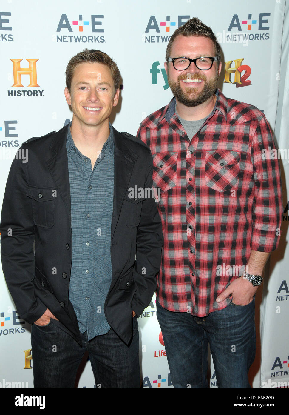 2014 A+E Networks Upfront - Red Carpet Arrivals Featuring: Tanner Foust ...