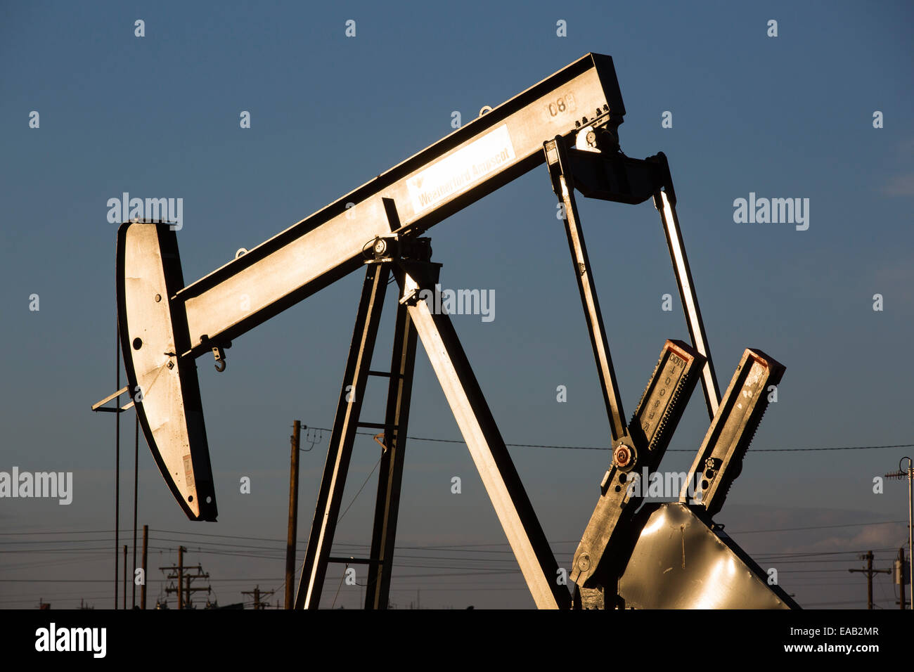 The Kern River oilfield in Oildale, Bakersfield, California, USA ...