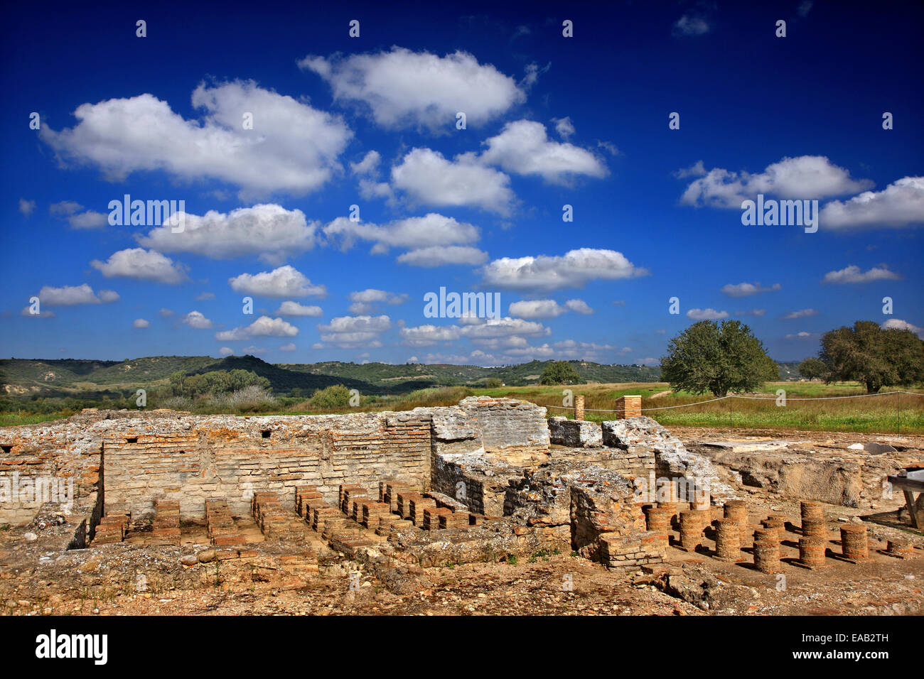 Ancient (Roman) baths at ancient Elis ("Ilida"), host city of the ...
