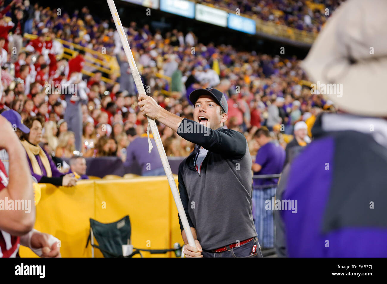 Lucas Black of televisions hit series NCIS: New Orleans waving the ...