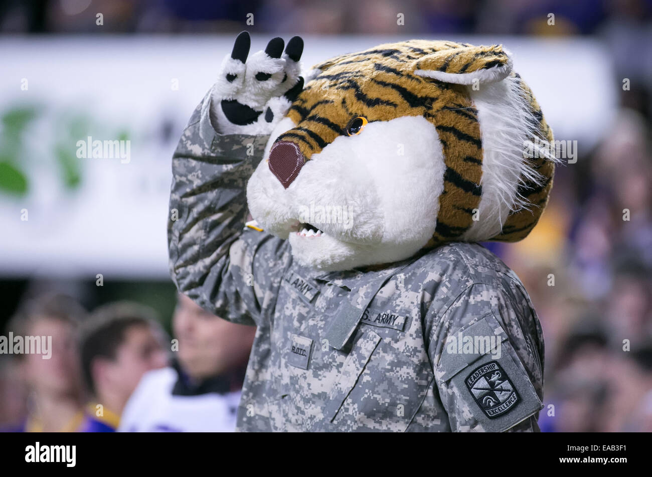 LSU Tigers mascot Mike the Tiger during the game between Alabama ...