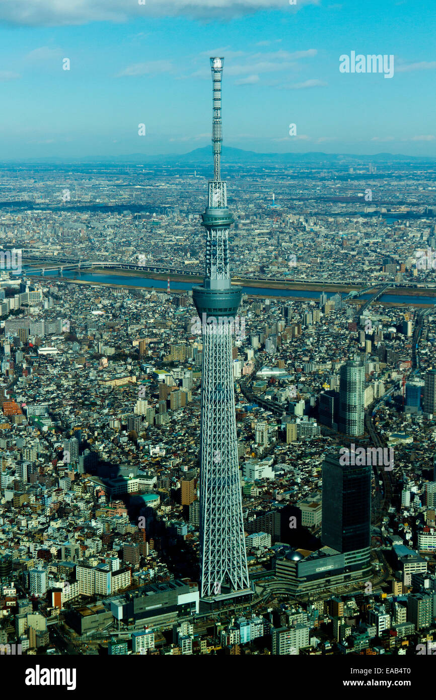 Tokyo Sky tree Aerial photography Stock Photo - Alamy