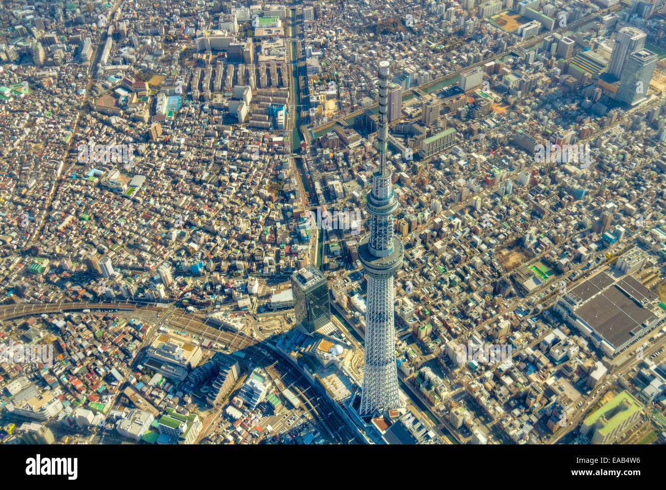 Tokyo Sky tree Aerial photography Stock Photo - Alamy