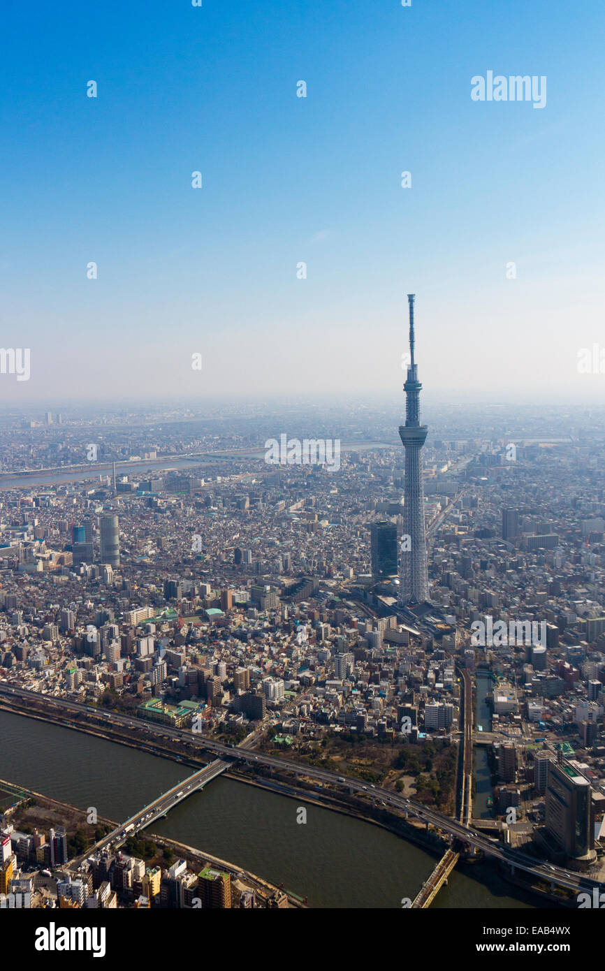 Tokyo Sky tree Aerial photography Stock Photo - Alamy