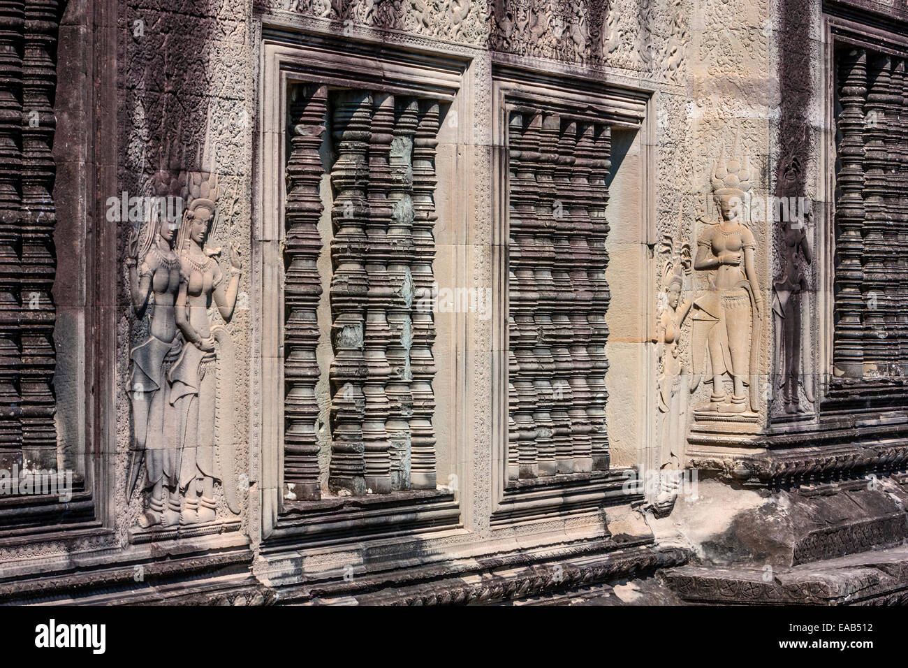 Cambodia, Angkor Wat. Apsaras, Supernatural Female Beings in Hindu ...