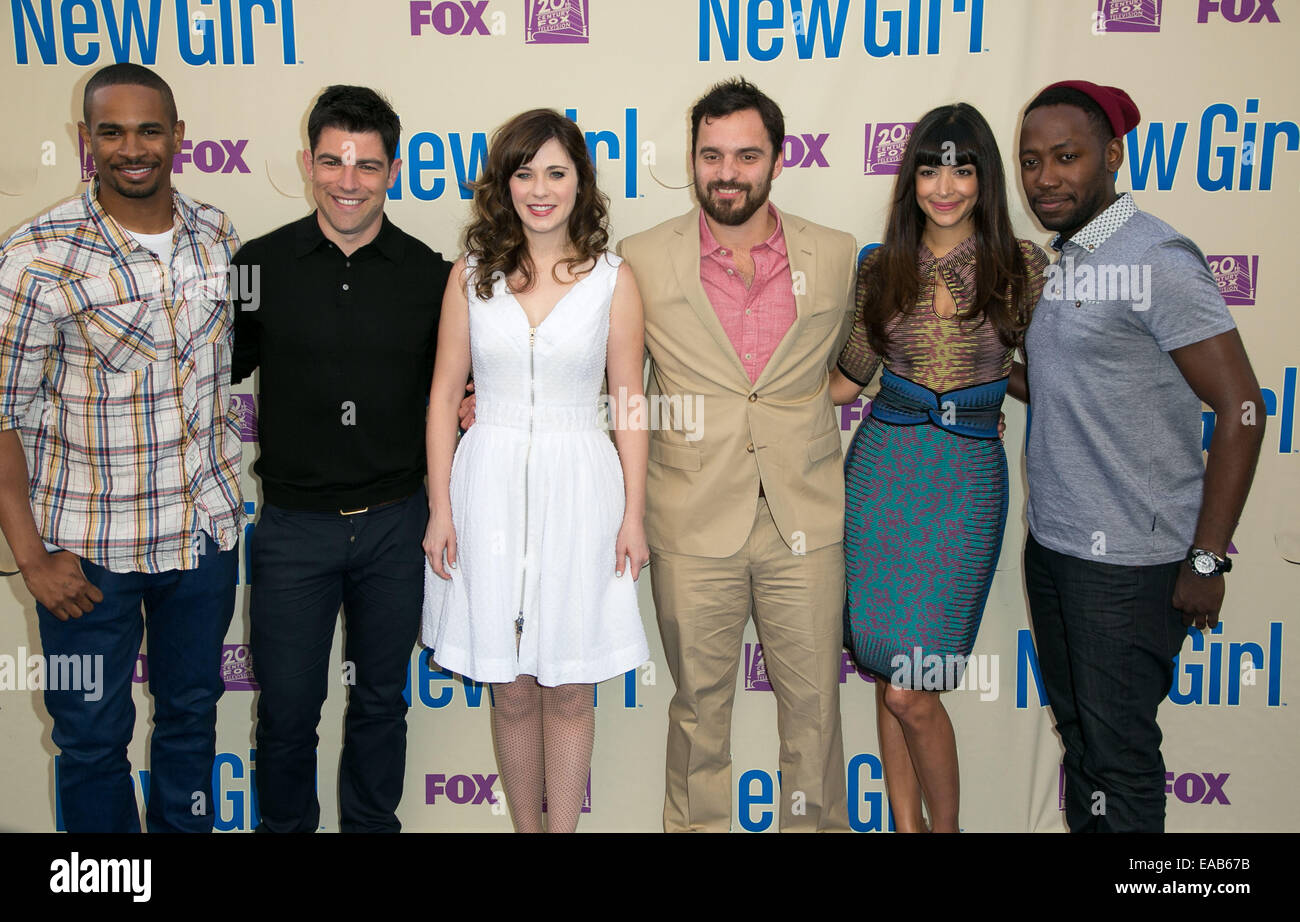 Celebrities attend NEW GIRL Season Three finale screening & panel at Zanuck Theatre on the FOX ...
