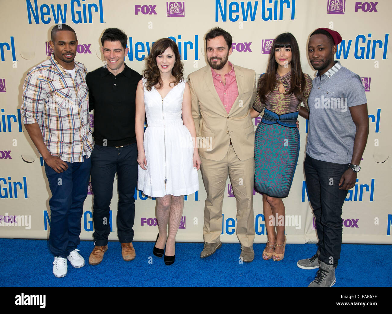 Celebrities attend NEW GIRL Season Three finale screening & panel at Zanuck Theatre on the FOX ...