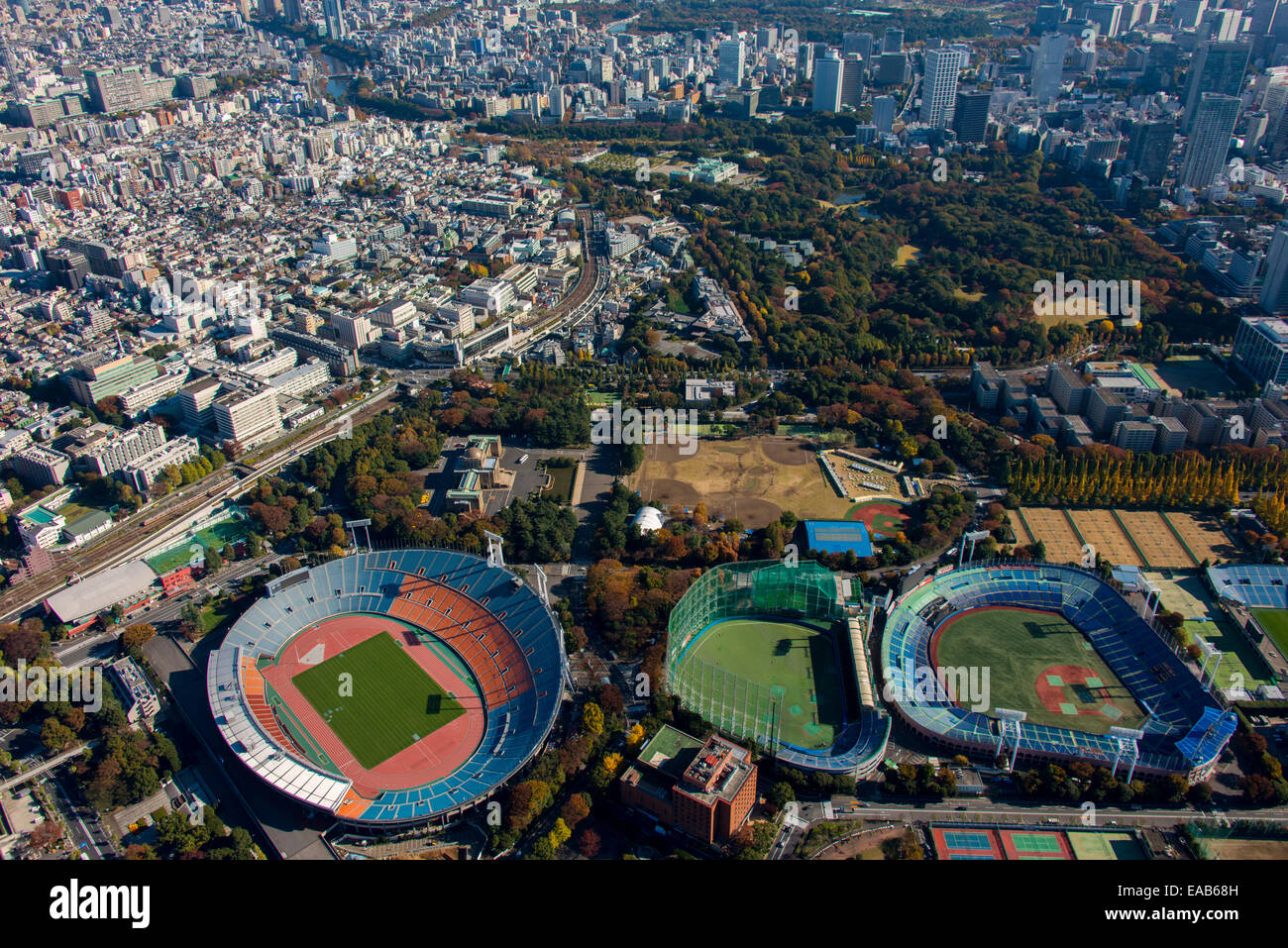 Japan national stadium aerial hi-res stock photography and images - Alamy