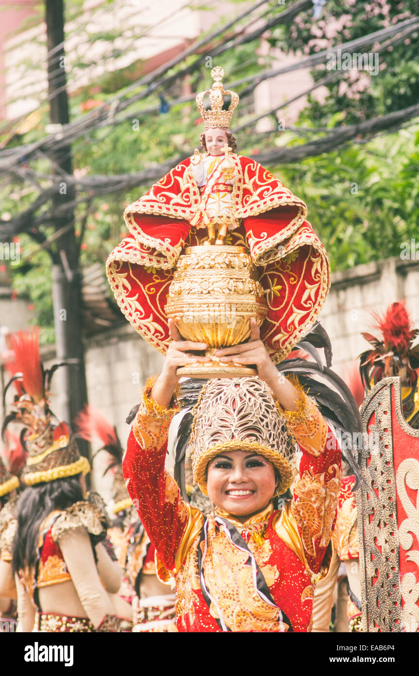 Sinulog festival in cebu city of Philippines Stock Photo - Alamy