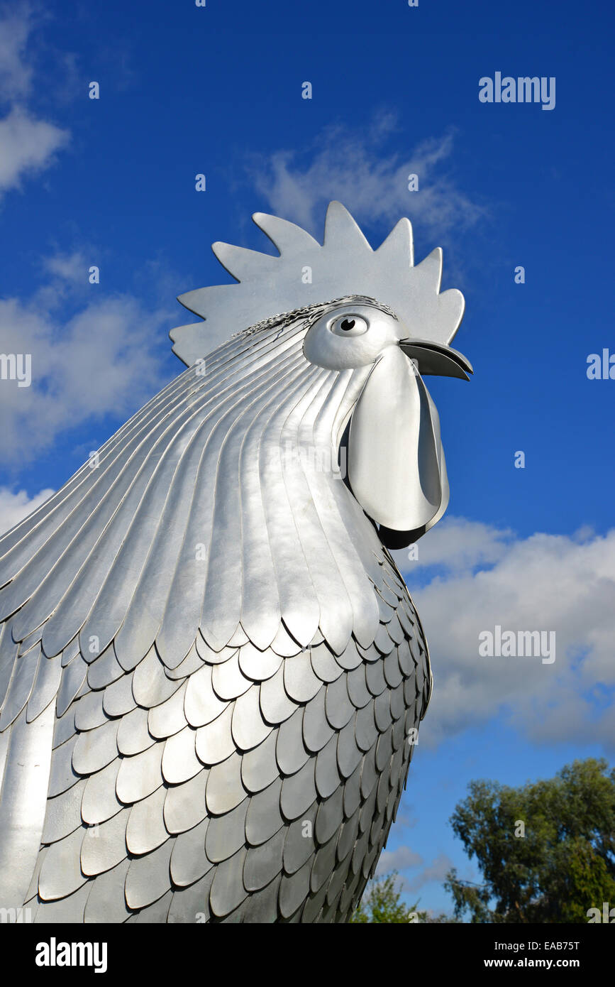 The Dorking Cockerel on A24 roundabout, Dorking, Surrey, England Stock ...