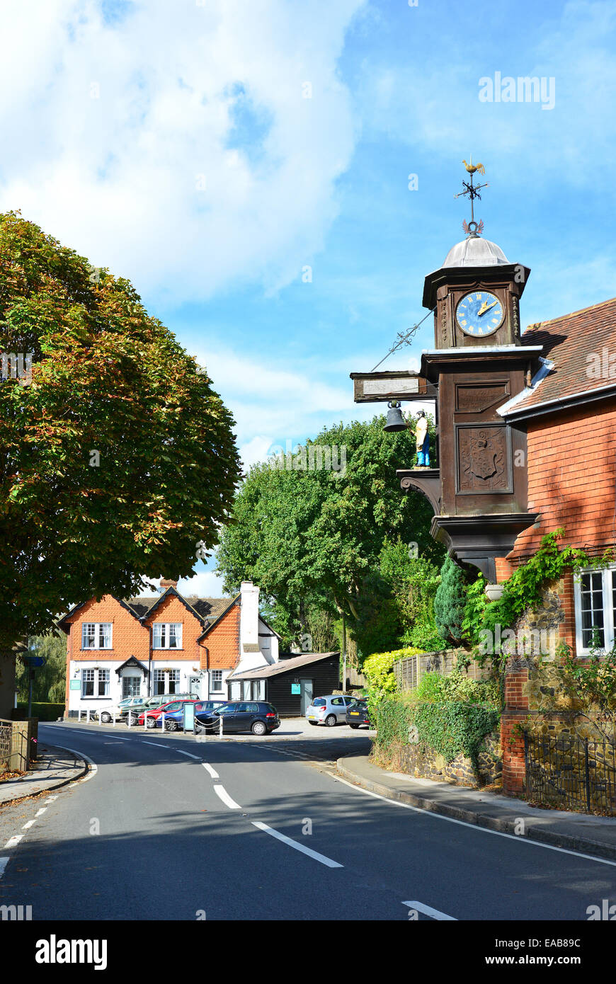 Abinger Hammer 'Jack the Blacksmith' Clock, Abinger Hammer, Surrey ...