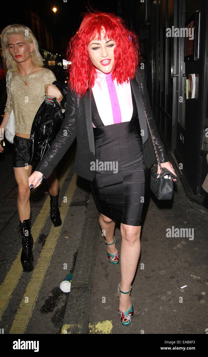 Jaime Winstone went from plain to shocking as she arrived at Miley ...