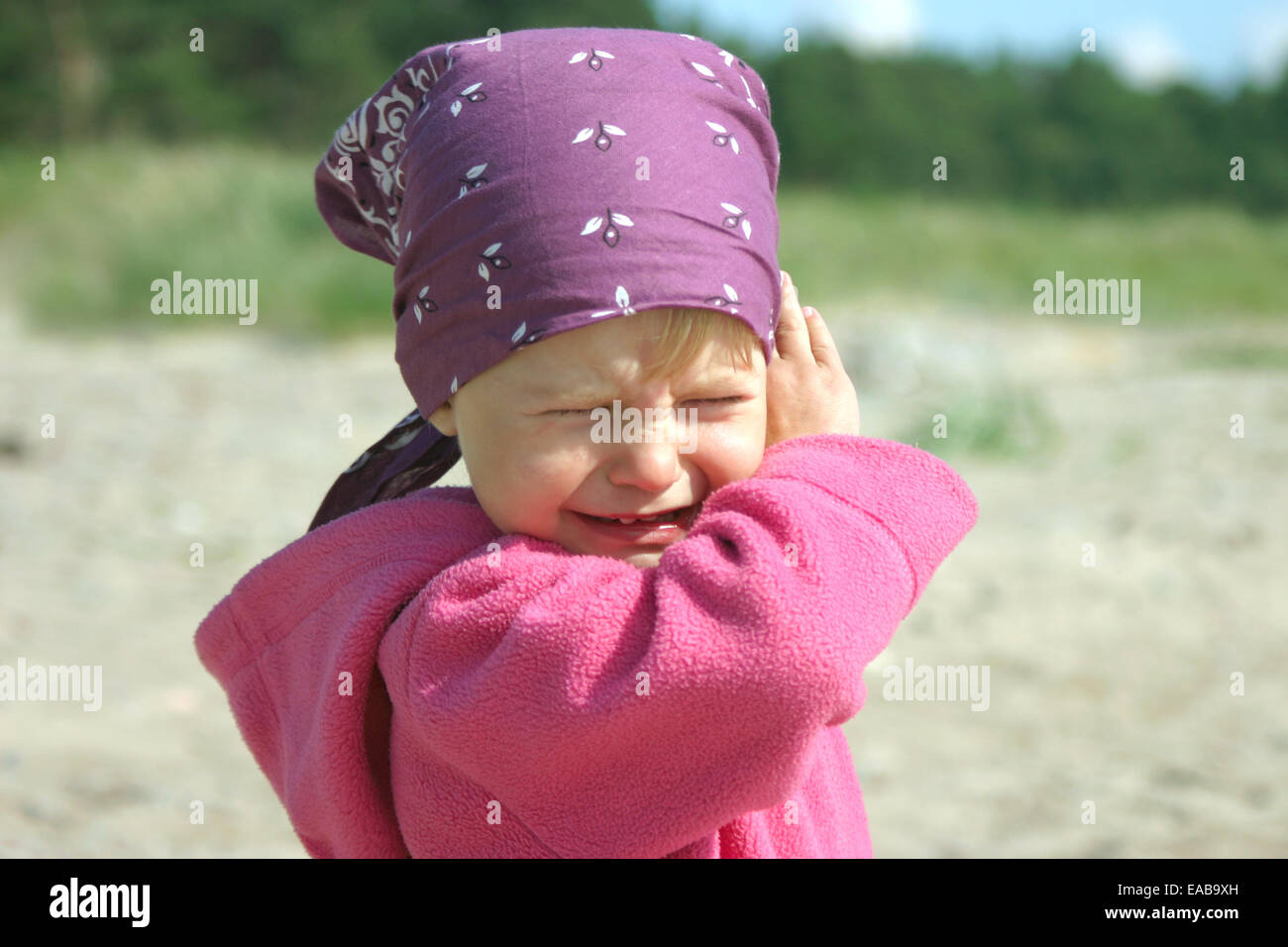 Portrait of angry and crying 2-3 years old girl Stock Photo - Alamy
