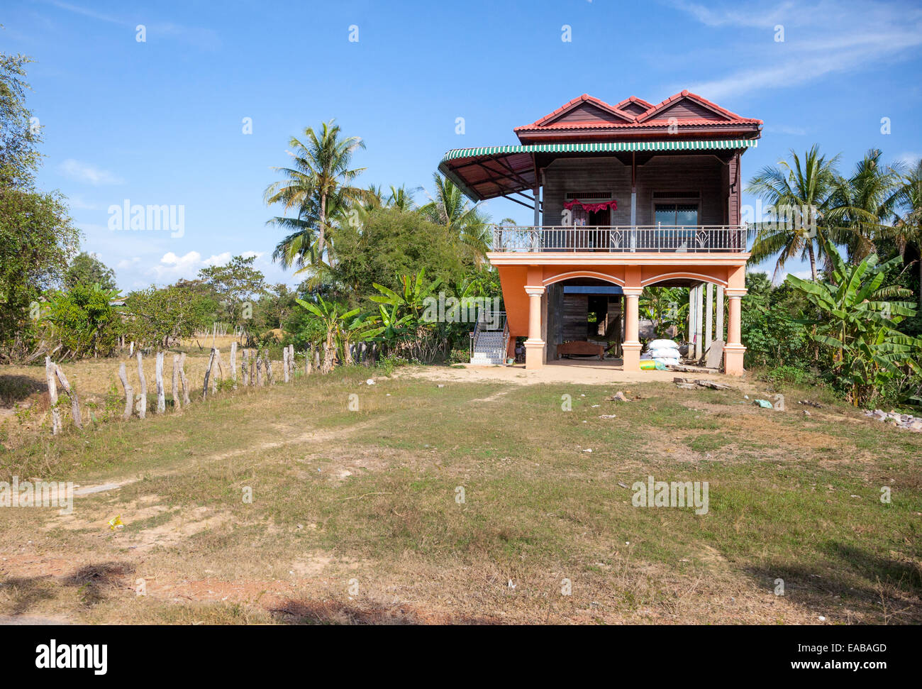 Cambodia typical rural house living hi-res stock photography and images ...