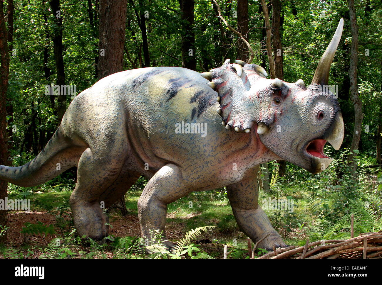 Centrosaurus dinosaur from Canada, Cretaceous era Lifelike dino statues ...