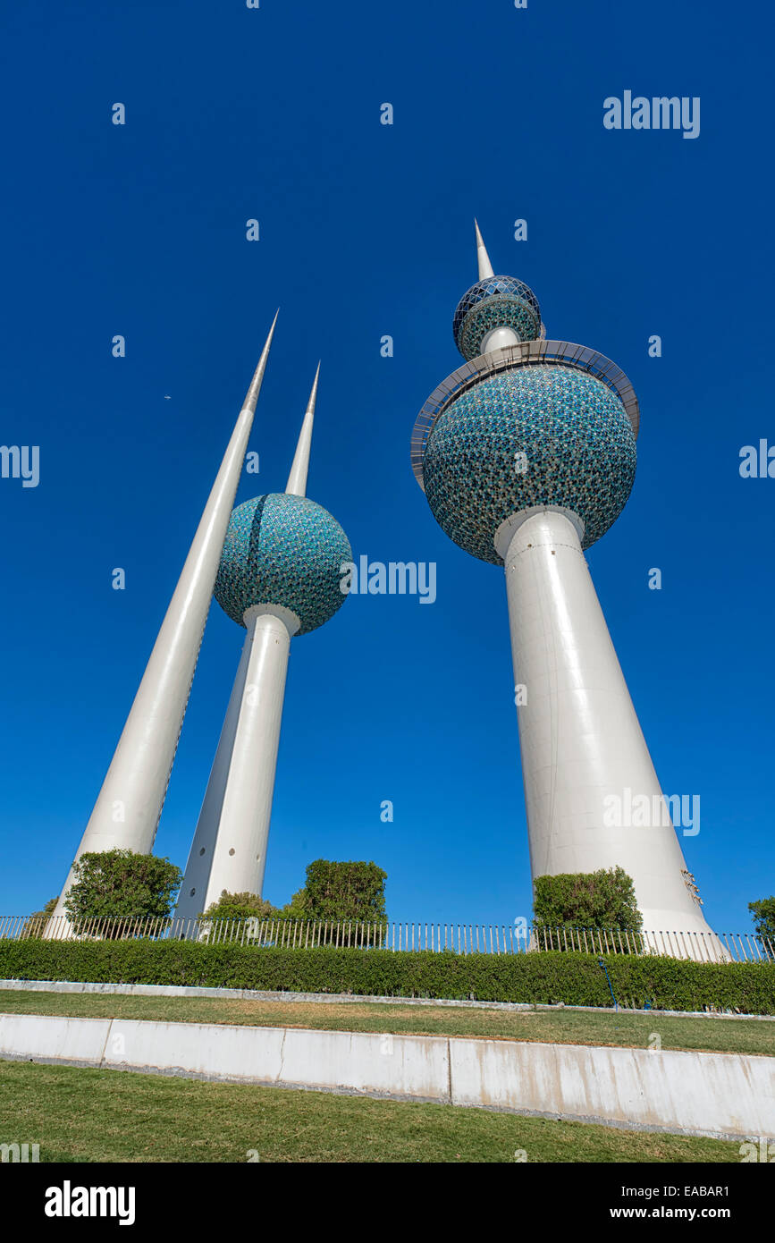 Kuwait Towers in Kuwait City, Kuwait Stock Photo - Alamy